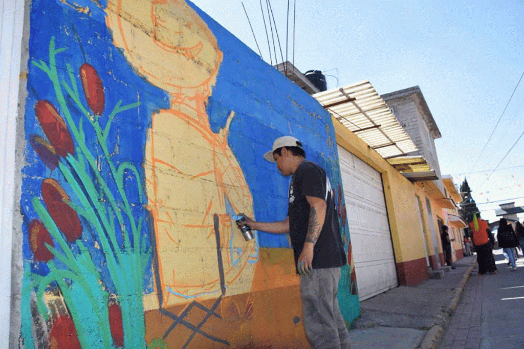 Se pinta San Mateo Atenco con murales callejeros - Lado.mx