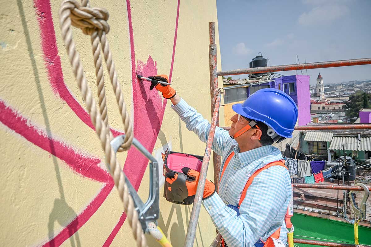 El Mural de El Cóporo en Toluca Alcanza un 75% de Avance y Promete ...