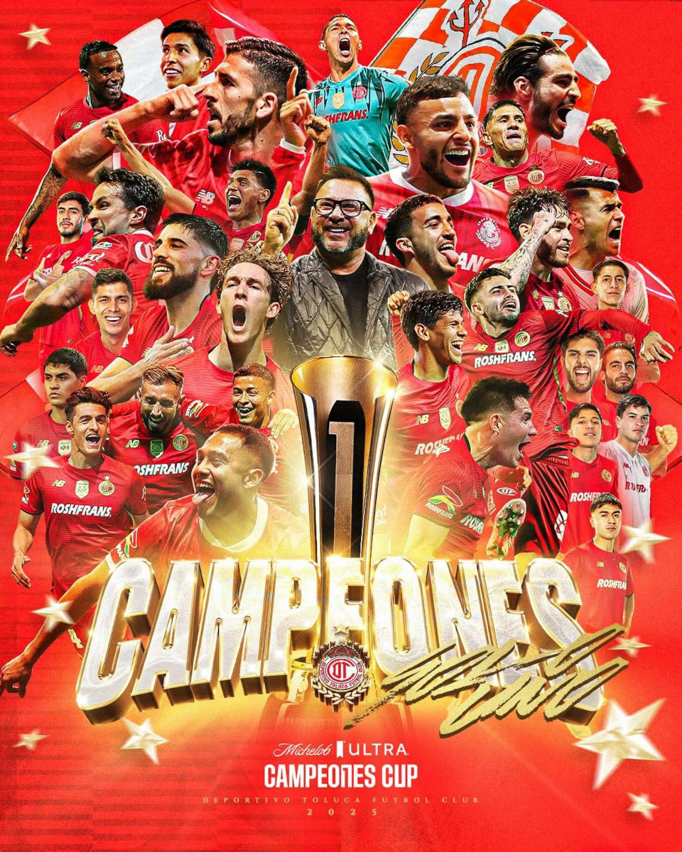 Toluca conquista la Campeones Cup tras vencer al LA Galaxy en un partido de alarido - Lado.mx